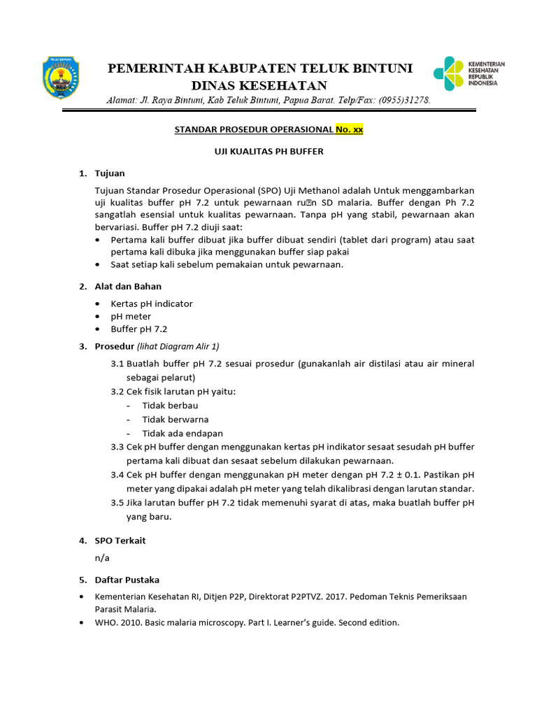 SPO-Uji Kualitas PH Buffer | PDF