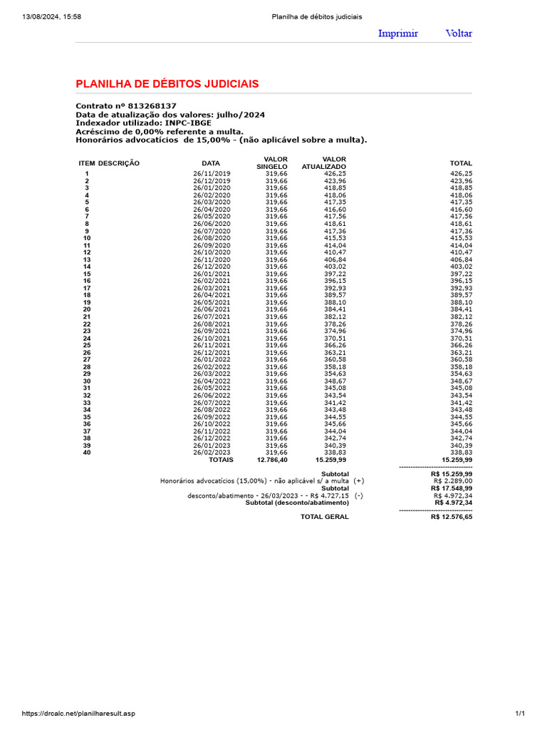 Dano Material - 2 CONTRATOS | PDF