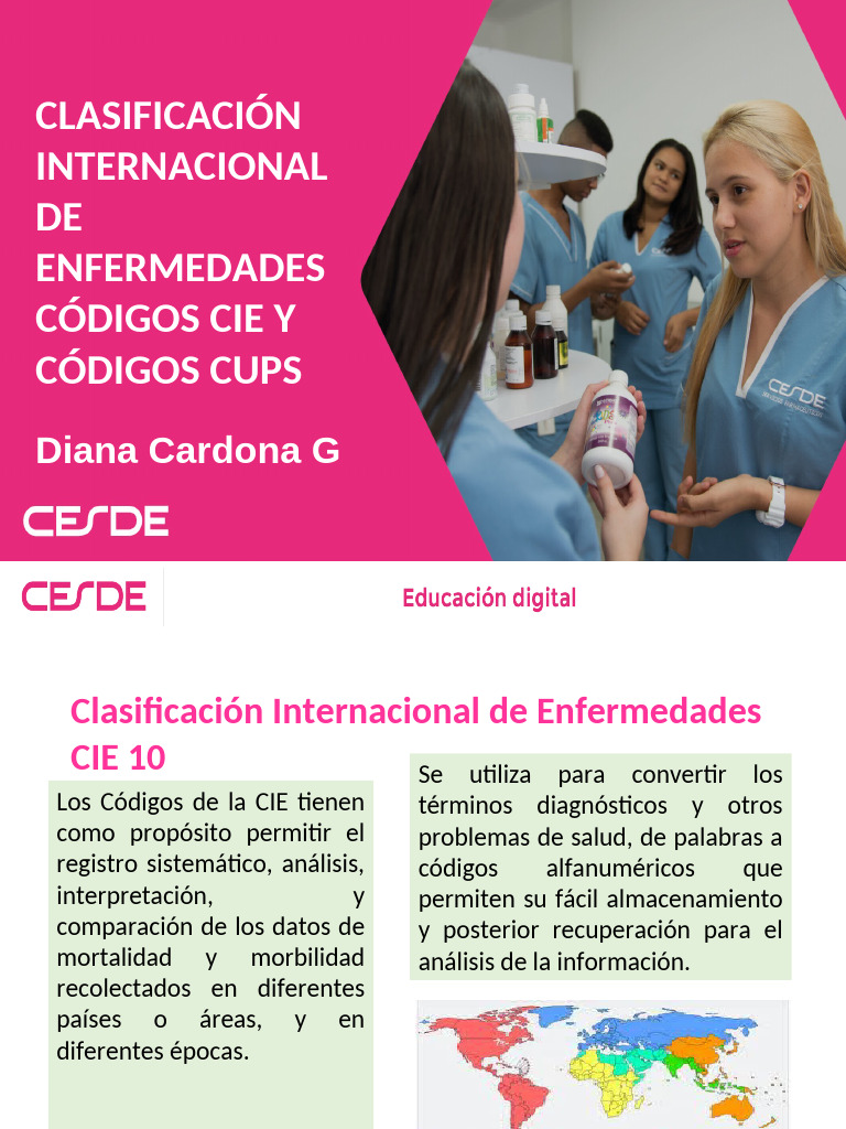 Presentación CÓDIGOS CIE Y CUPS | PDF