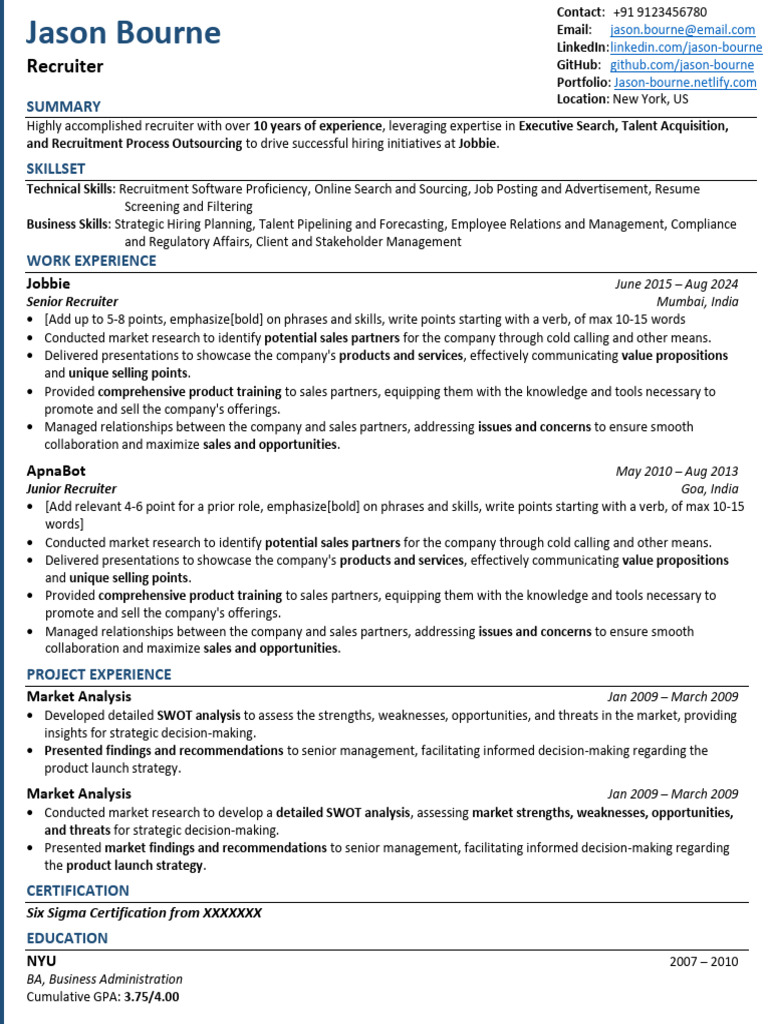 Templates With 98 ATS Readability and Non ATS Options 1728308669 | PDF