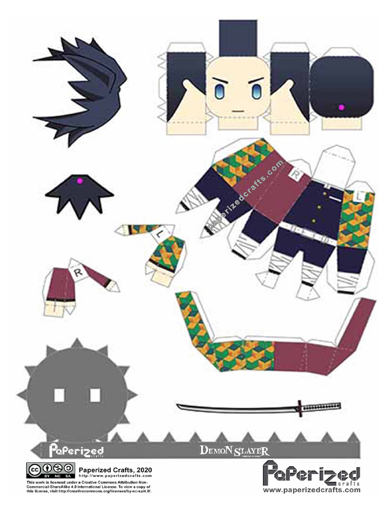 Demon Slayer - Giyu Tomioka Paperized | PDF