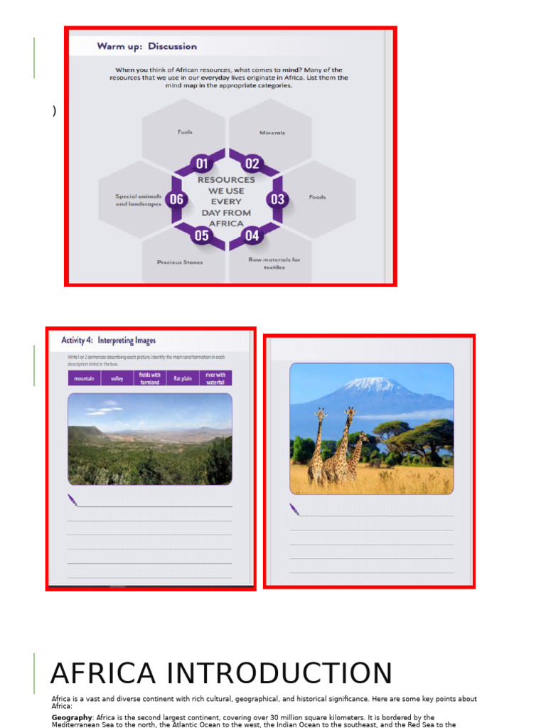 Grade 8 PPT On Africa Revision | PDF
