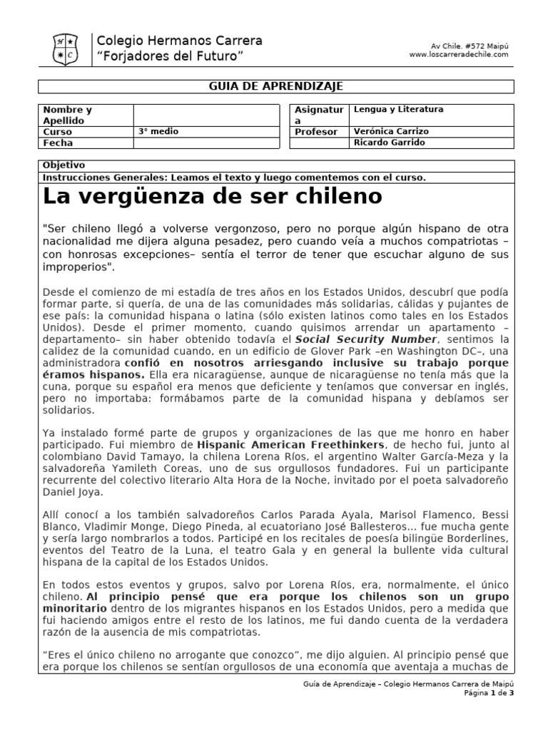 Actividad Inicial LyL Clase 22 | PDF