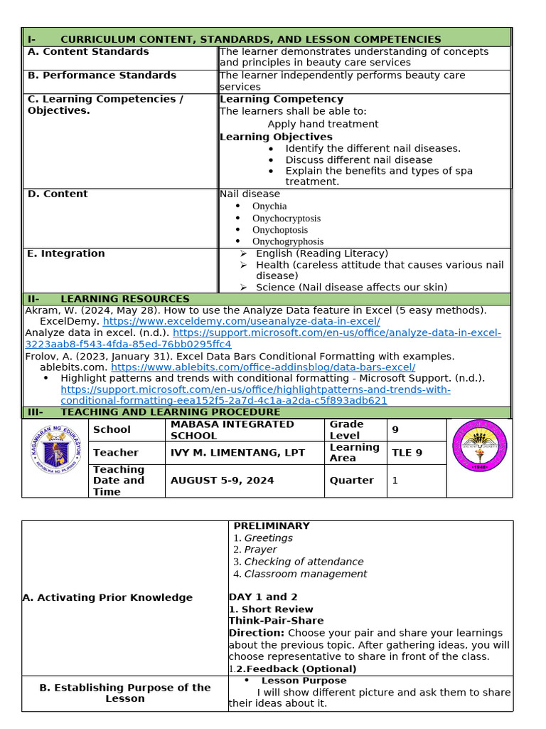 TLE 9 DLP 2 WEEK 2 | PDF