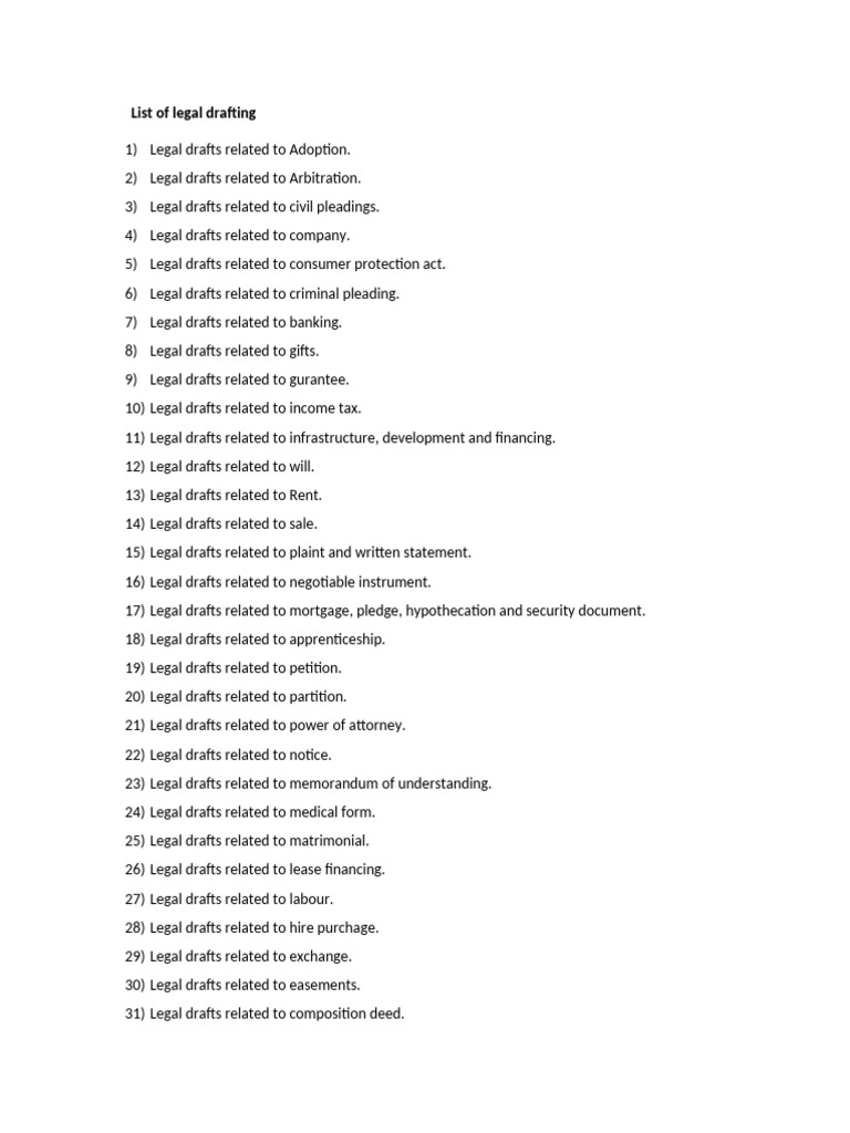 Legal Drafting Pdf