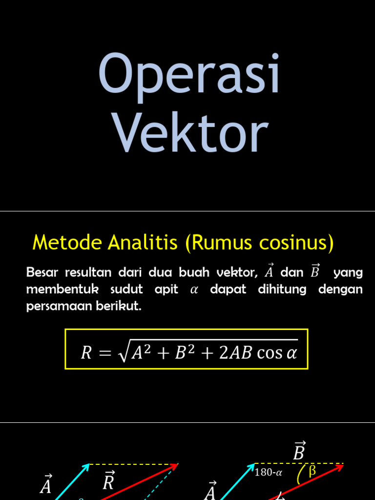 Operasi Vektor Analitis | PDF