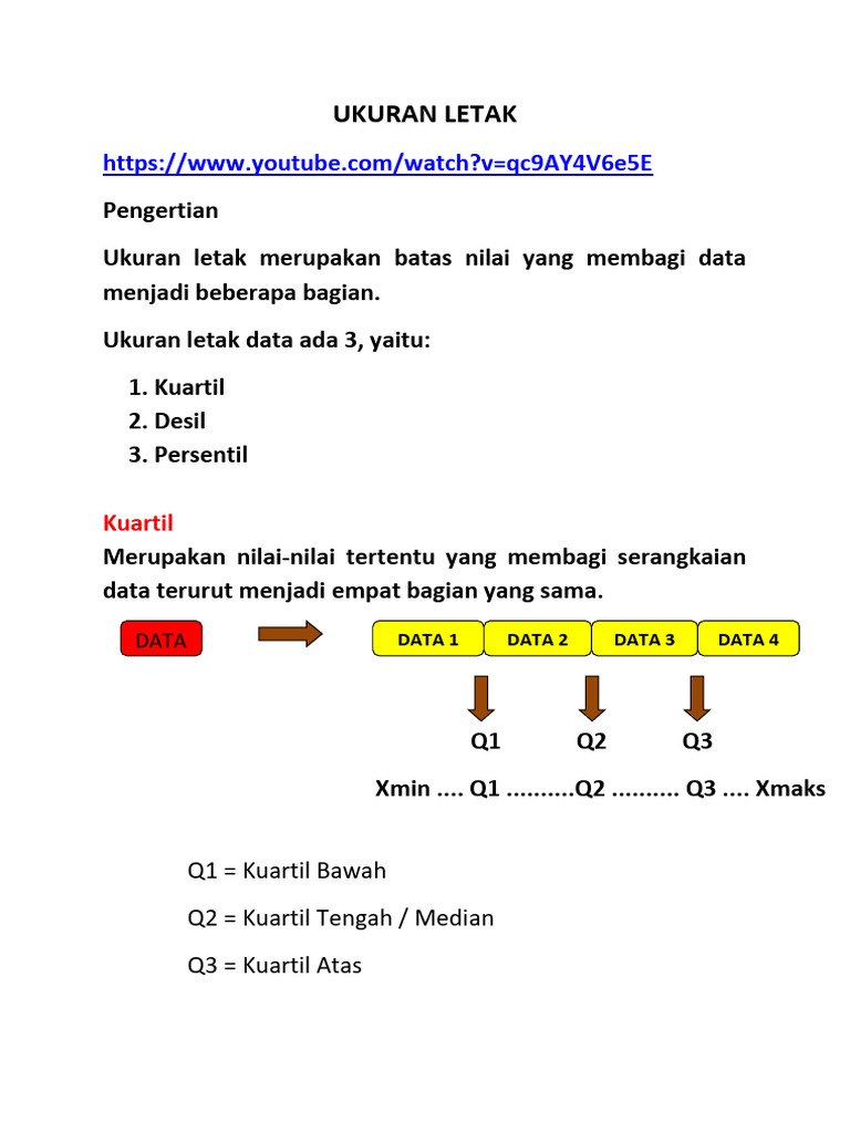 Materi Ukuran Letak Data | PDF
