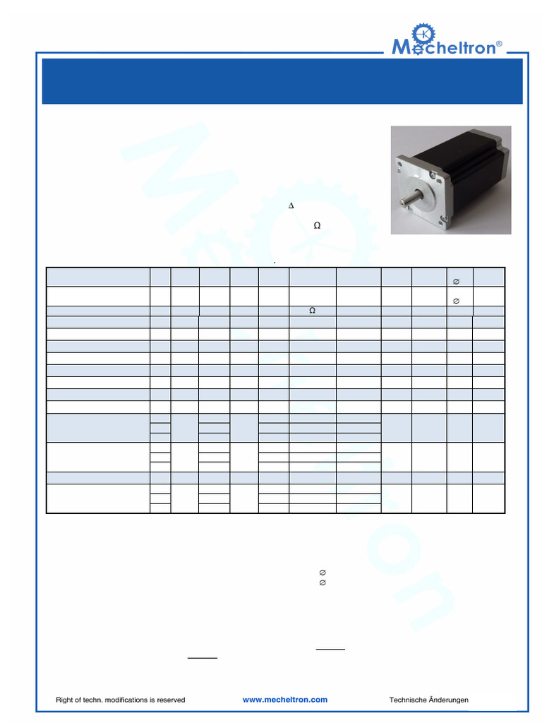 STEPPER 60BYGH - Data - Sheet | PDF