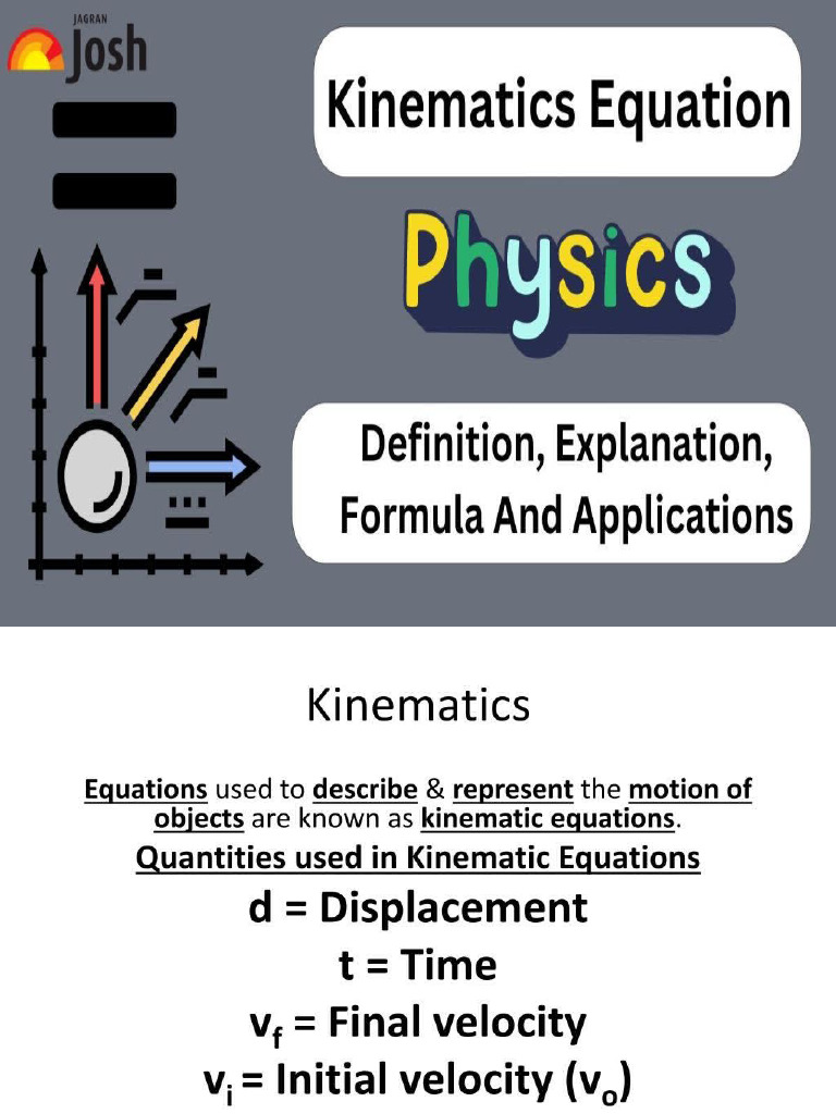 Four Kinematics Equation | PDF