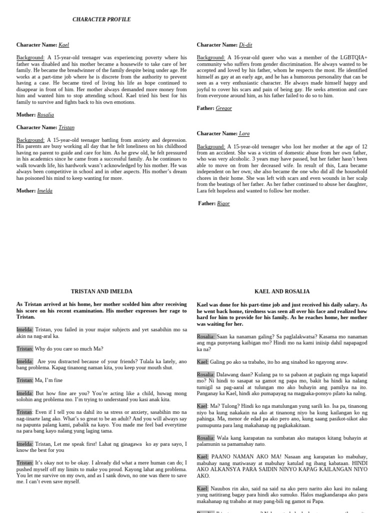 Audition Script | PDF