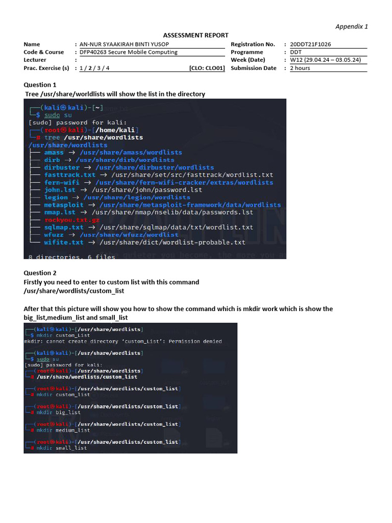 Practical Exercise 2 | PDF