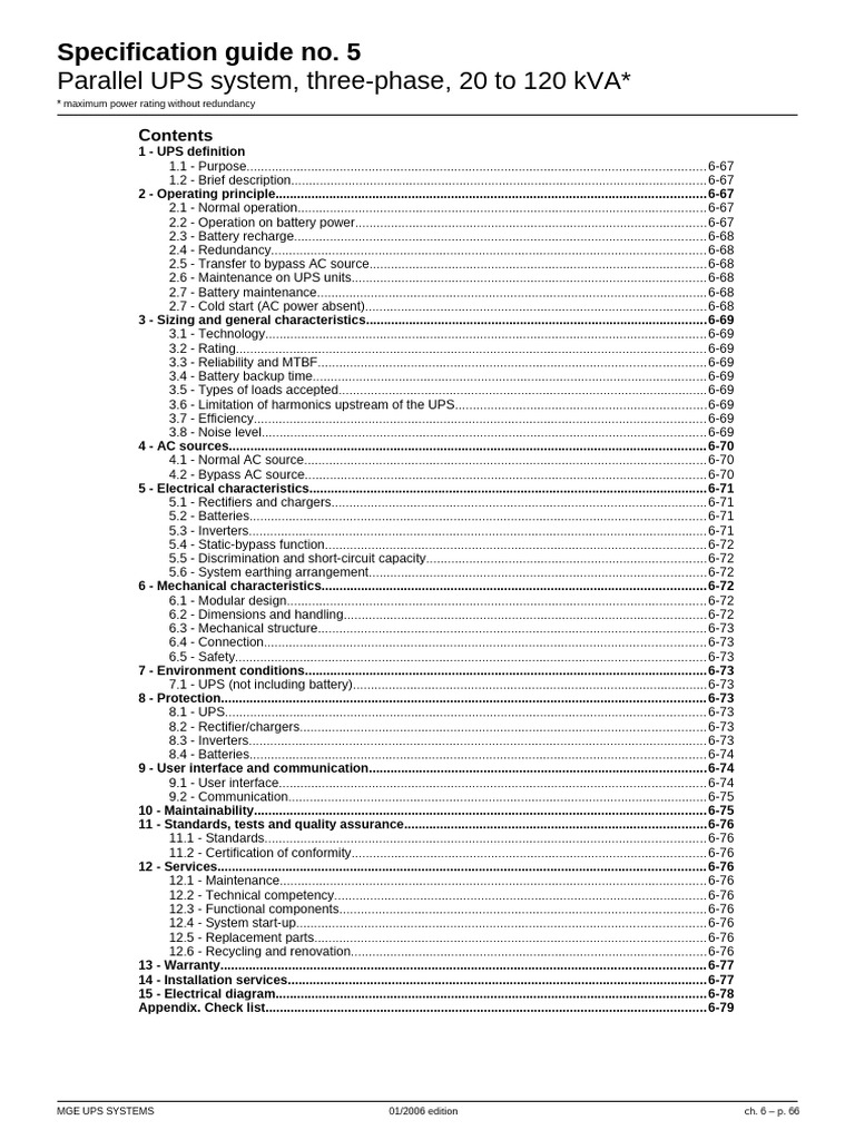 Galaxy 3000 Spec05paral1 | PDF