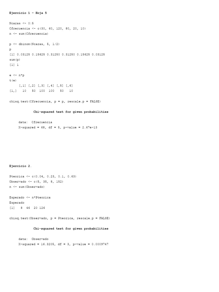 Ejercicios Hoja 5 sol | PDF