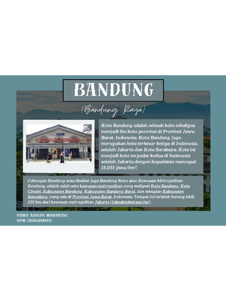Bandung | PDF