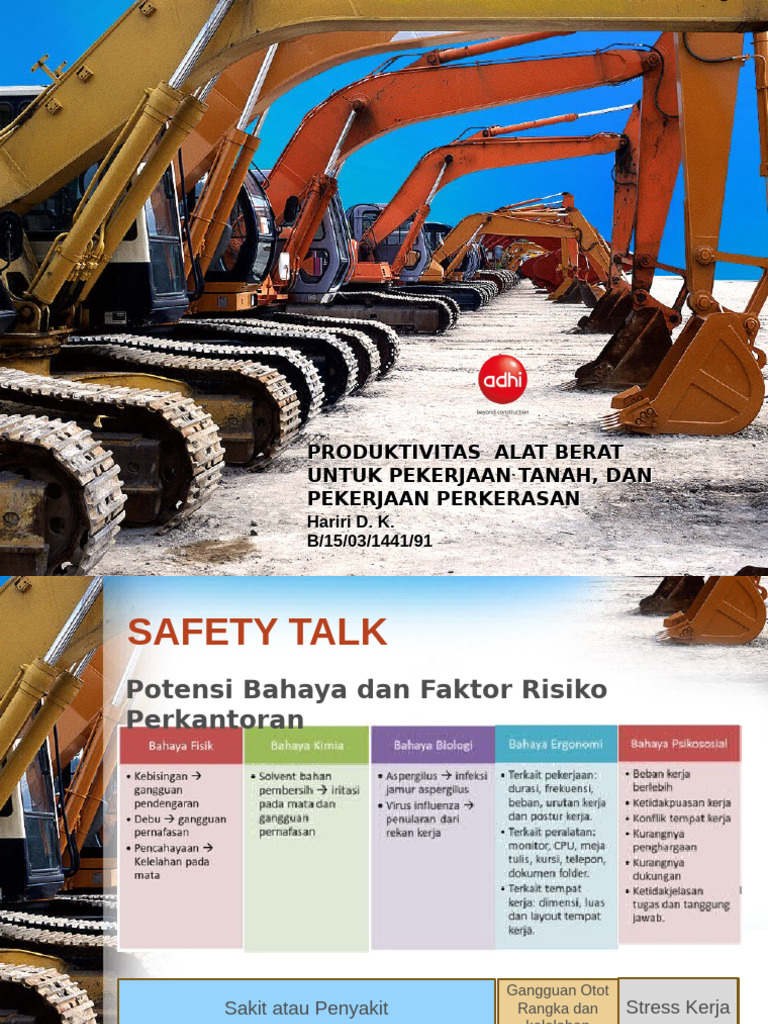 Analisa Kebutuhan Alat Berat Untuk Pekerjaan Tanah | PDF