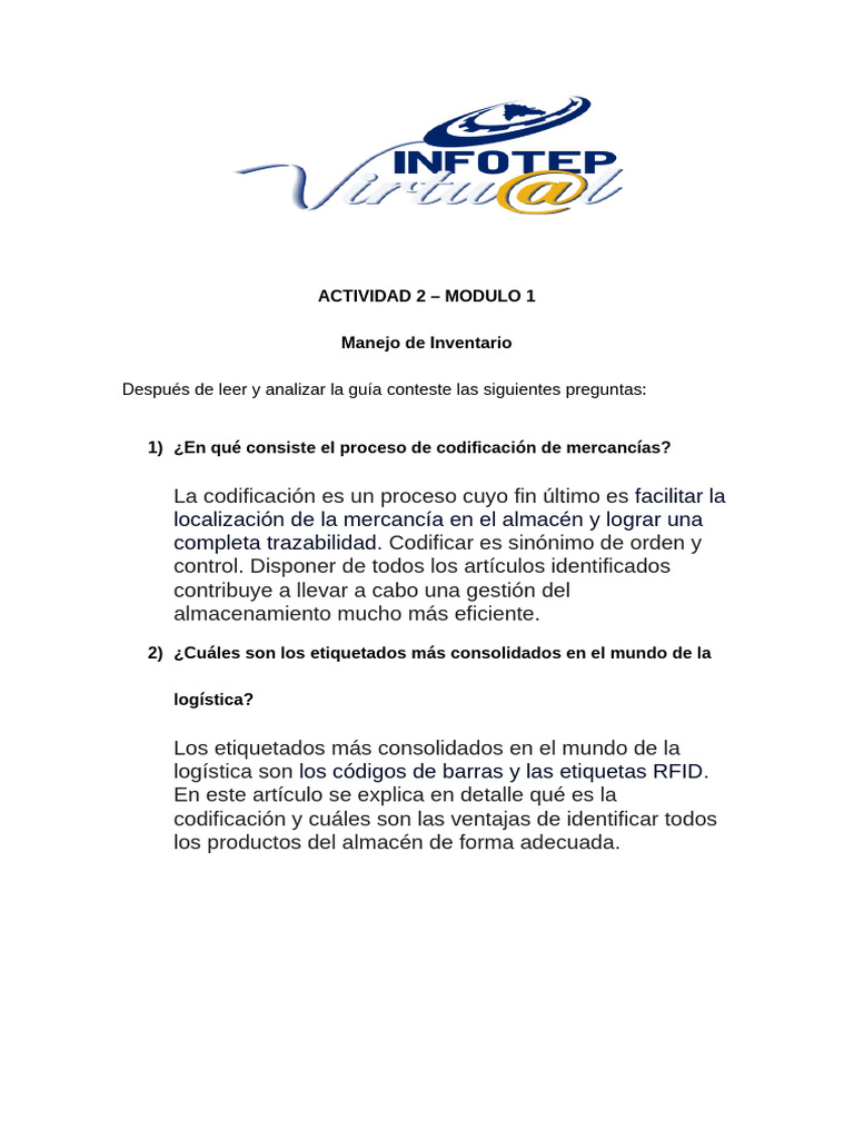 Actividad 2.. Infotep | PDF