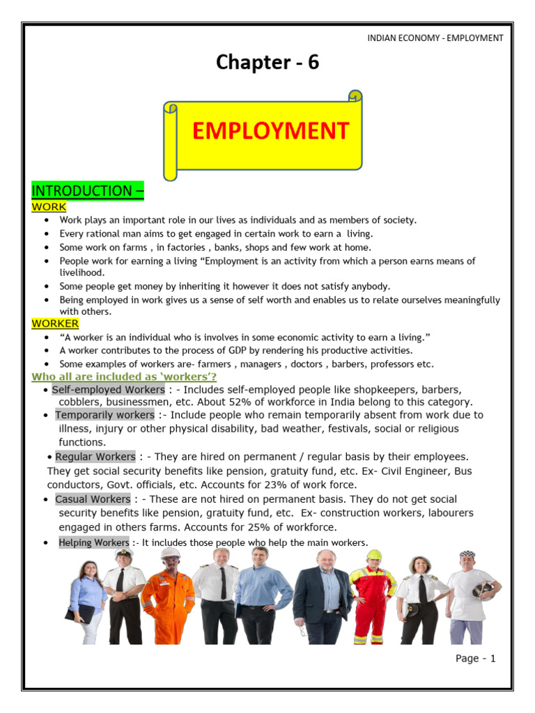 Ied - CH - 6 Employment | PDF