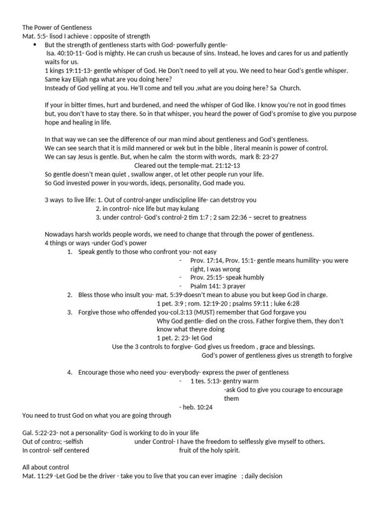 The Power of Gentleness | PDF