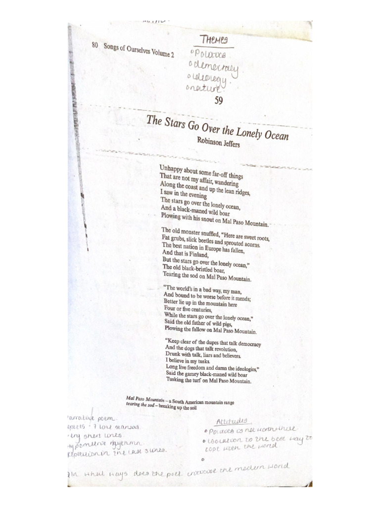 The Stars Go Over The Lonely Ocean | PDF