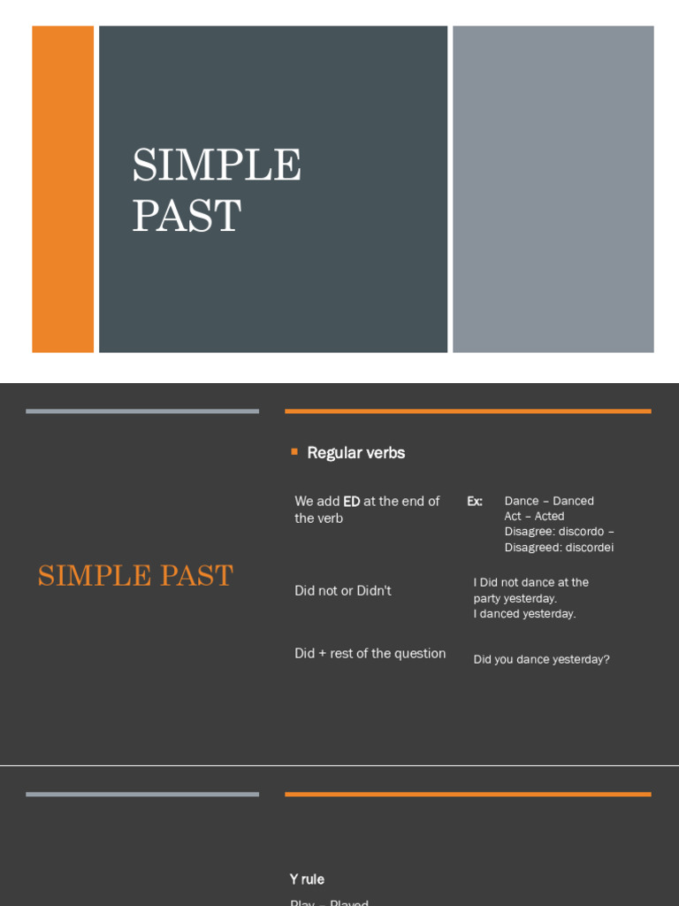 Simple past | PDF