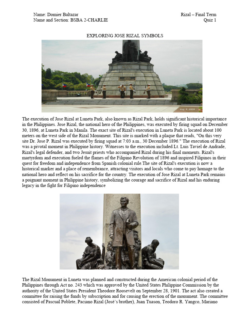 Rizal Symbol Domier | PDF