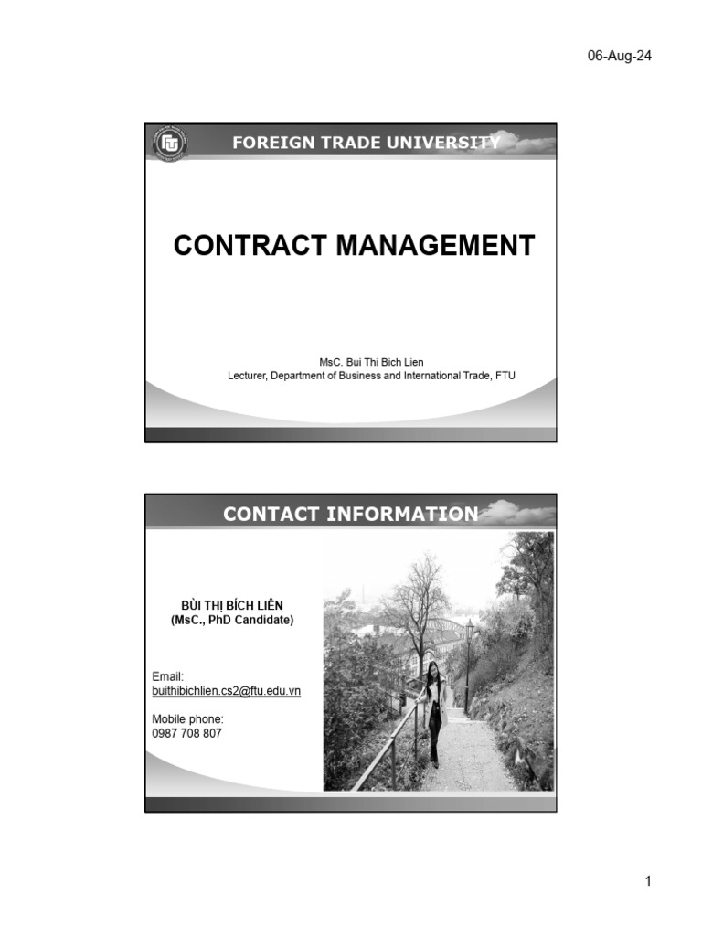 Chap 1 - Introduction to Contract and CM | PDF