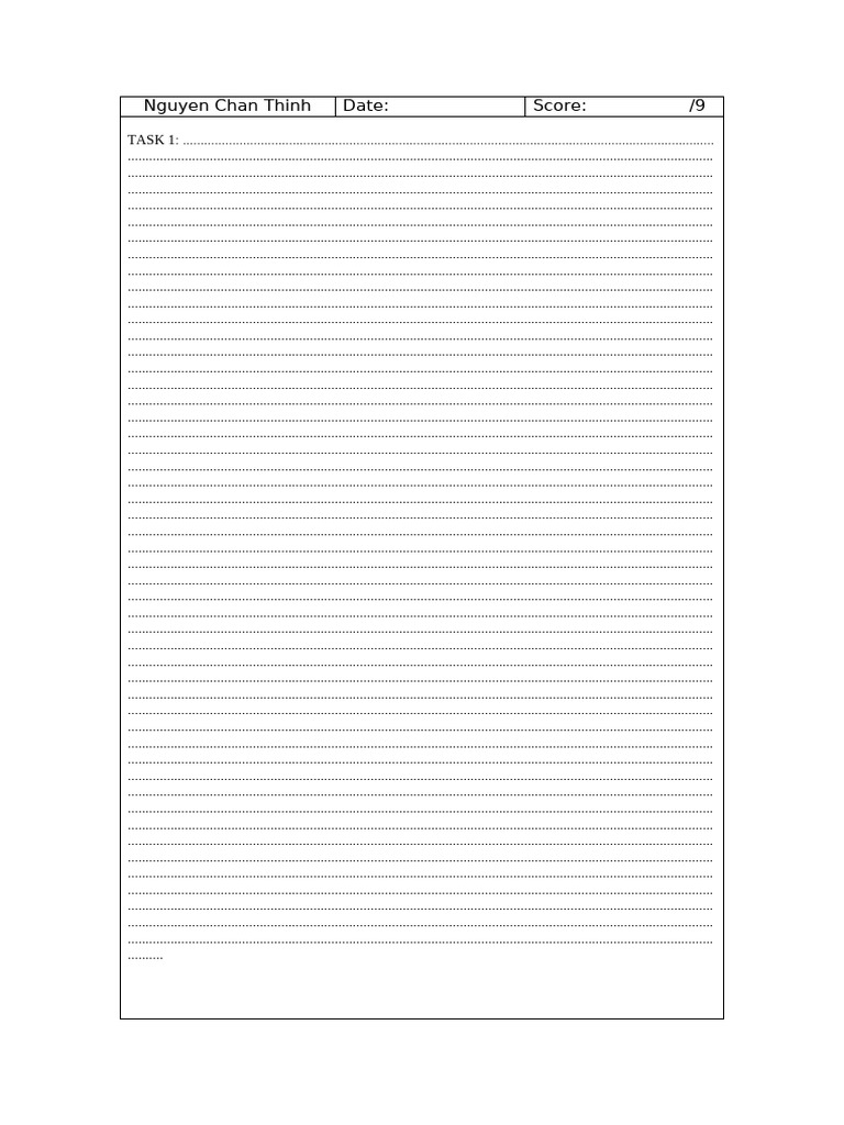 Ielts Writing Template | PDF