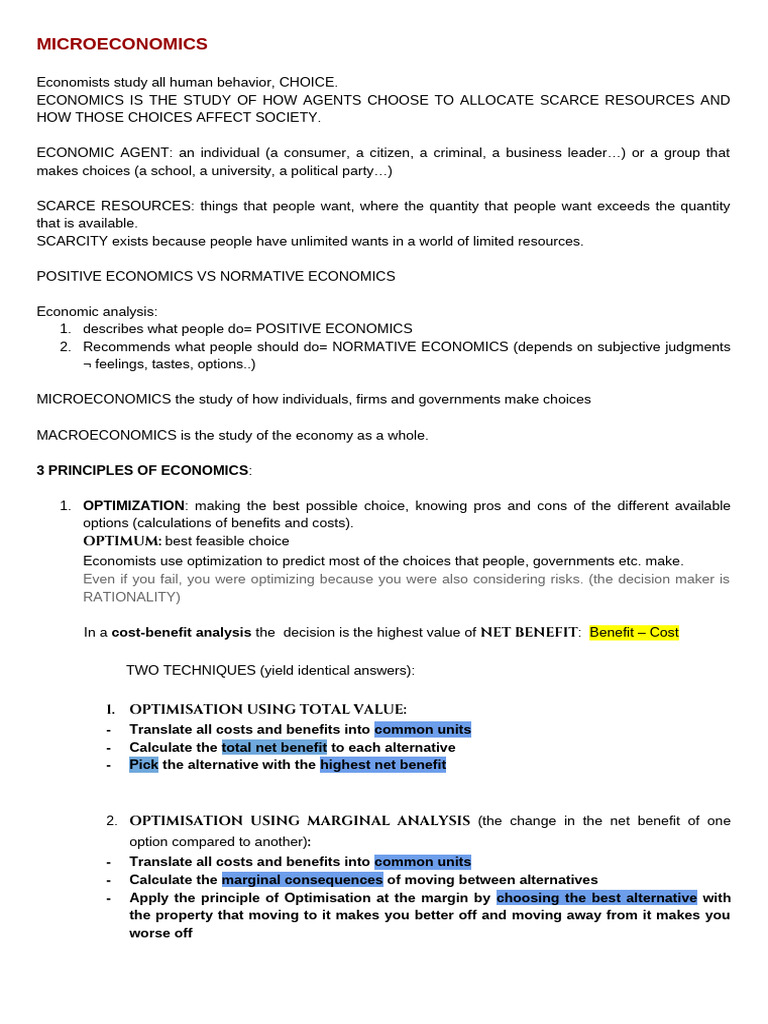 MICROECONOMICS | PDF