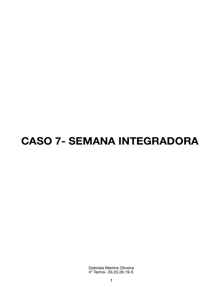 Caso 7 - SM PDF | PDF