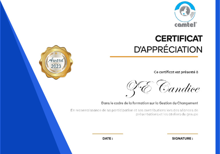 Model Certif 2 | PDF