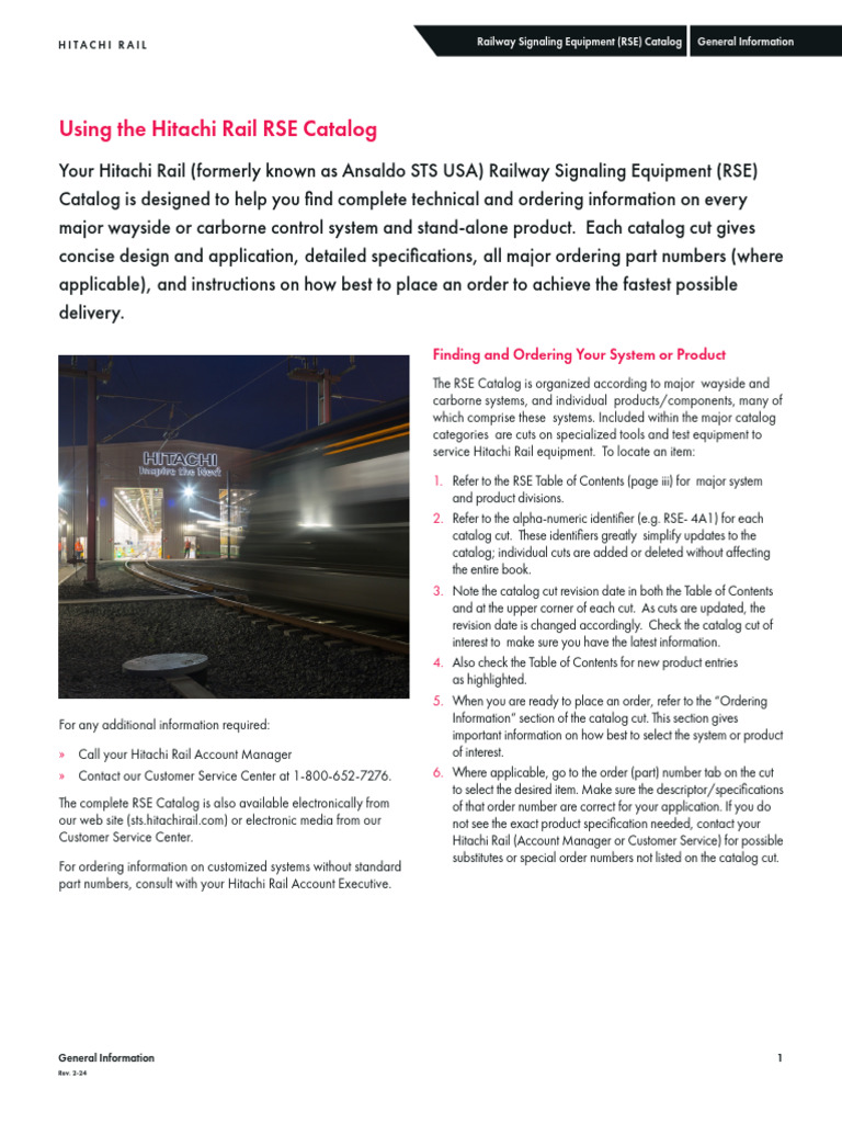RSE Catalog General Information | PDF