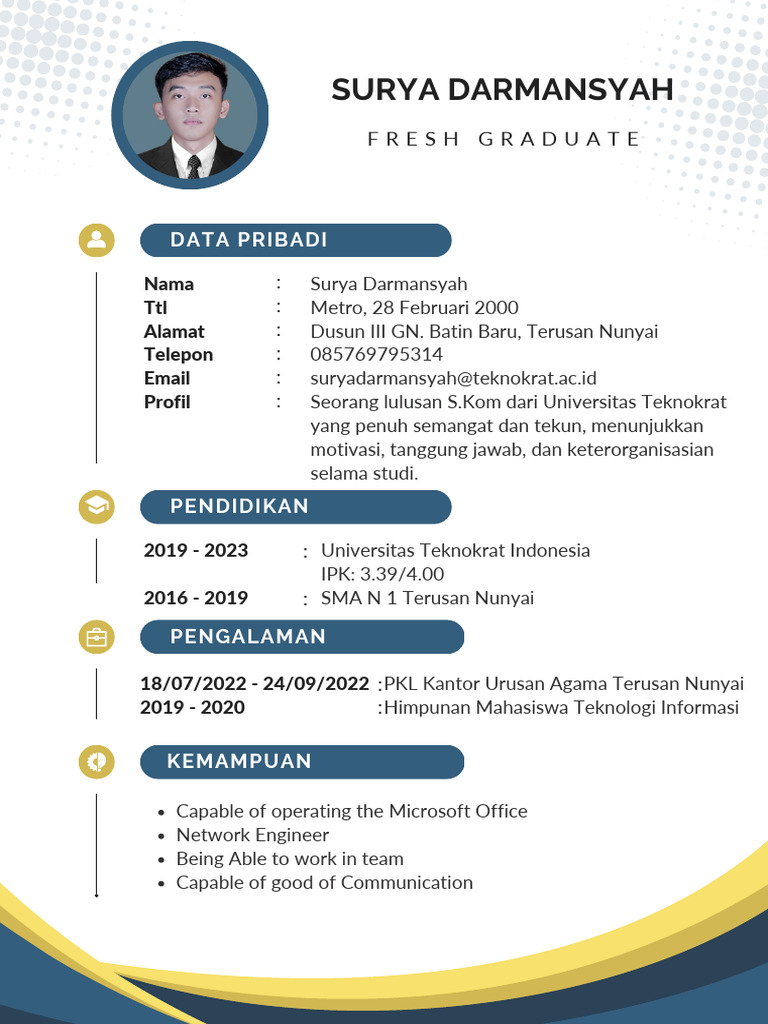 Cv - Surya Darmansyah | PDF