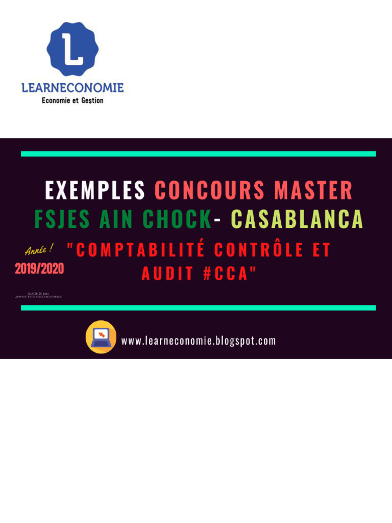 Preparation Master 2020 2021 Casa Ainchock | PDF