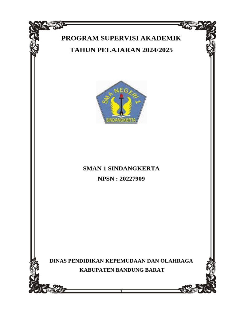 Program Supervisi Akademik 2024/2025 | PDF | Languages | Foreign Language Studies