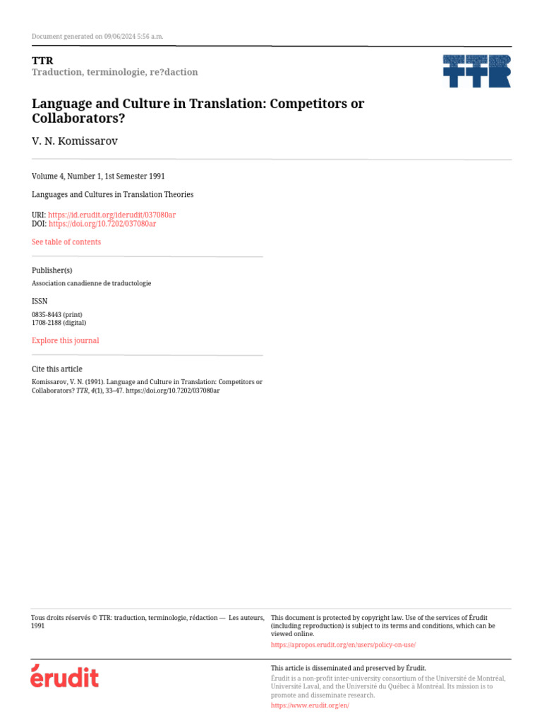 Komissarov 656 | PDF