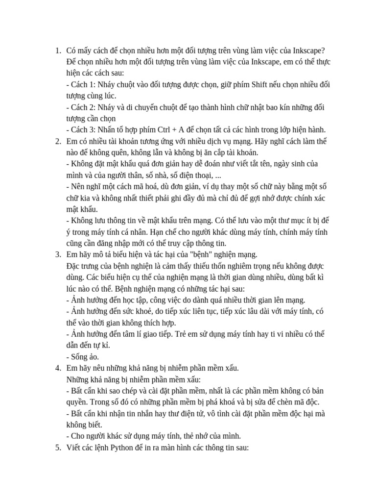 Dap An Tu Luan | PDF