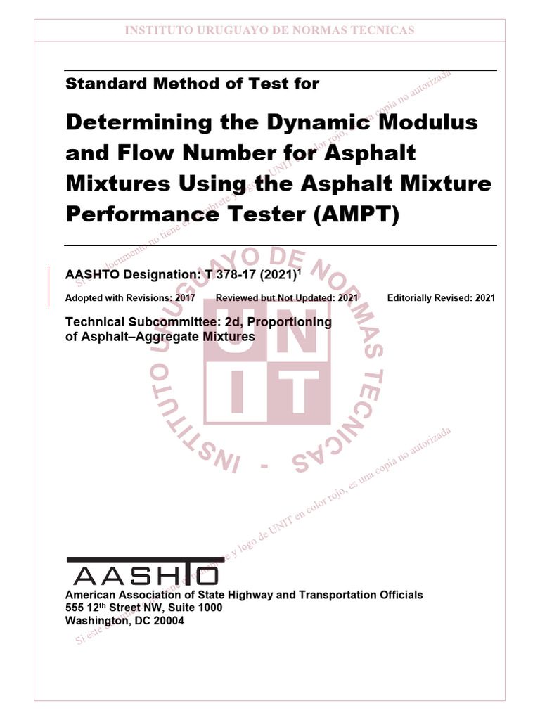 Dynamic Modulus & Flow Number Testing | PDF | Stress (Mechanics ...