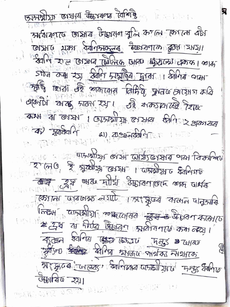 Assamese Notes | PDF