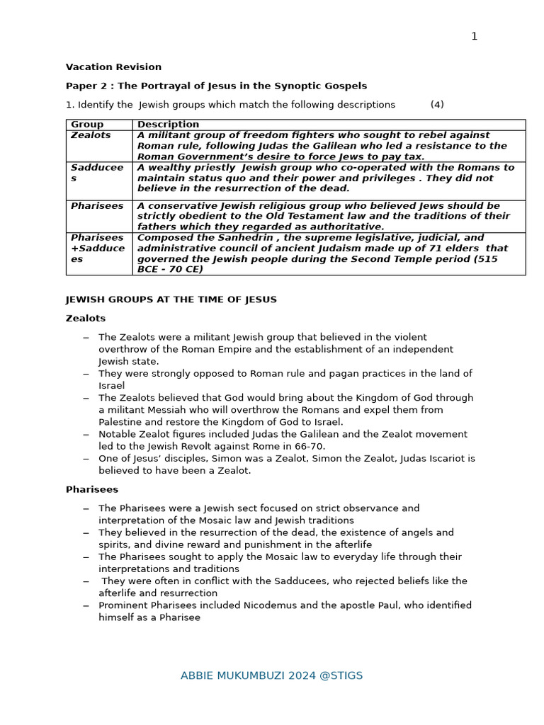 Vacation Revision | PDF