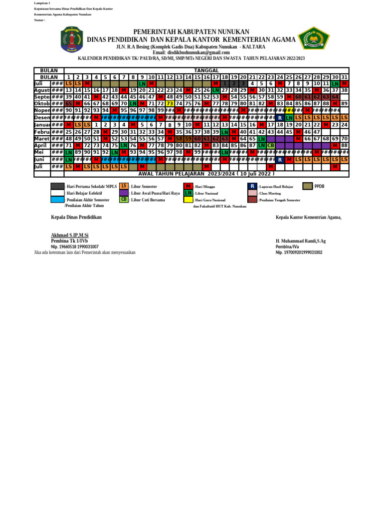 Kalender Pendidikan 2024 2025 Pdf