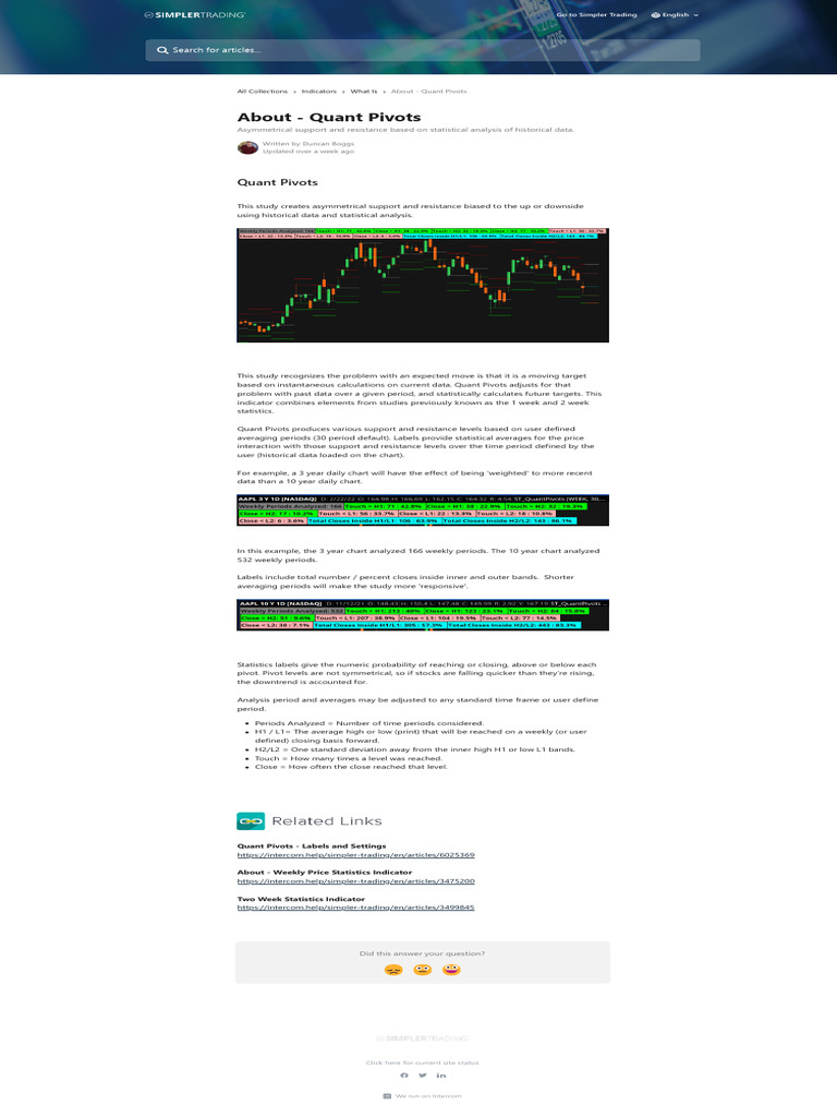 About - Quant Pivots - Simpler Trading Help Center | PDF | Statistics ...