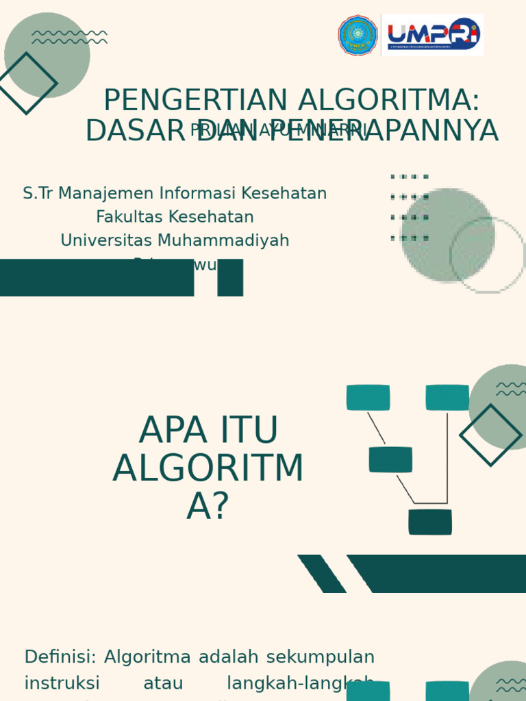 Pertemuan 1 Algoritma | PDF