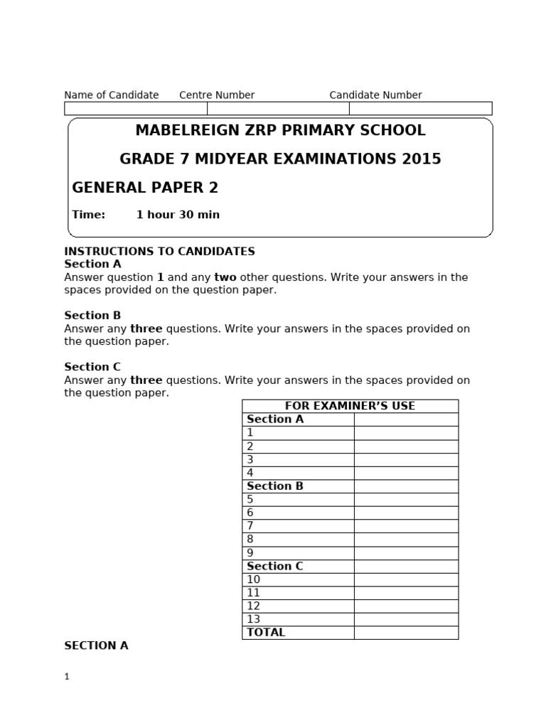 Grade_7_GP2_mid_year_2015_(2) | PDF