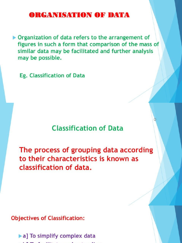 3.Organisation of Data | PDF