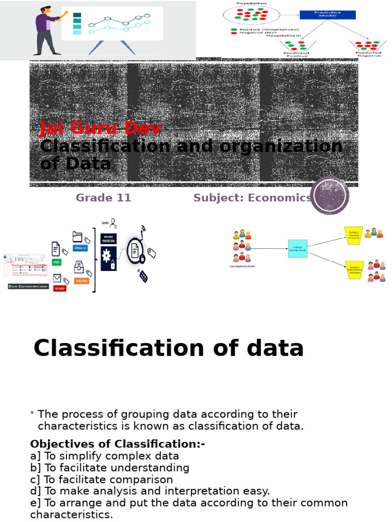 Classification and Organization of Data Grade 11 | PDF