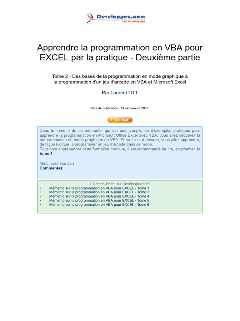 Vba Excel Tome 2 | PDF
