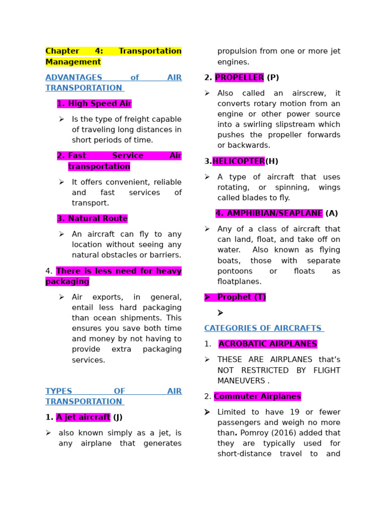 Transportation Management Reviewer 4-7 | PDF