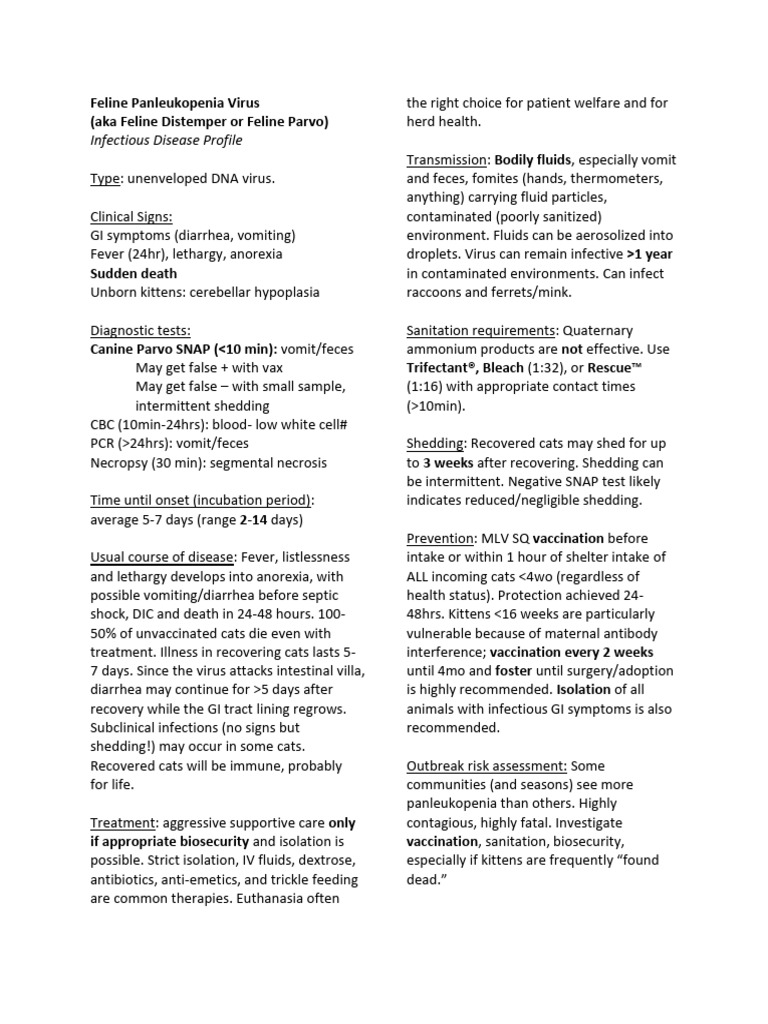 Infectious Disease Profiles | PDF