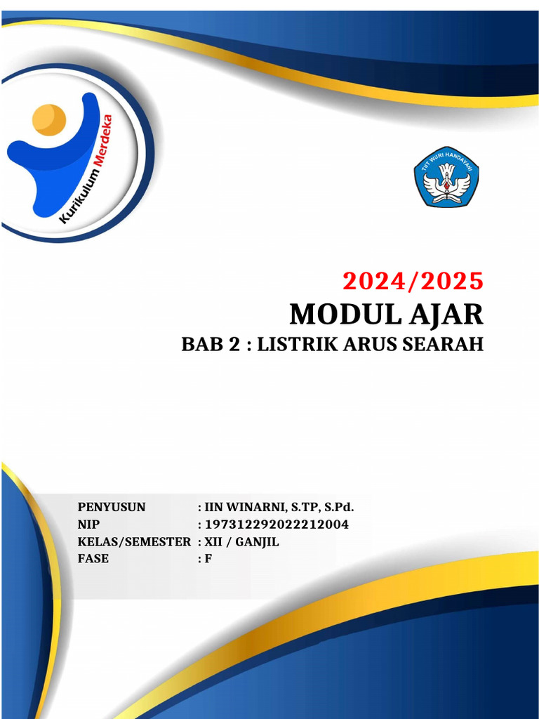 Modul Ajar Listrik Arus Searah Kelas 12 | PDF