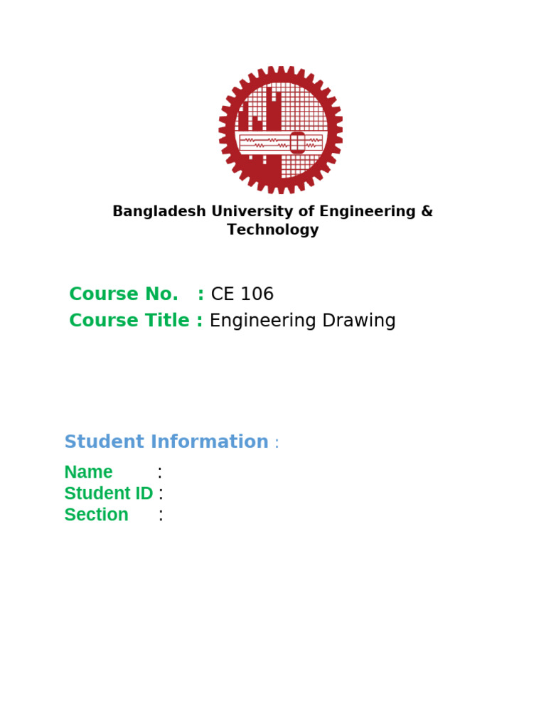 CE 106 Cover Page | PDF